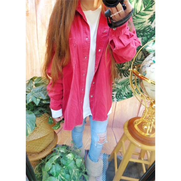 Vintage | Tops | Vintage Levis Cozy Oversized Shacket | Poshmark
